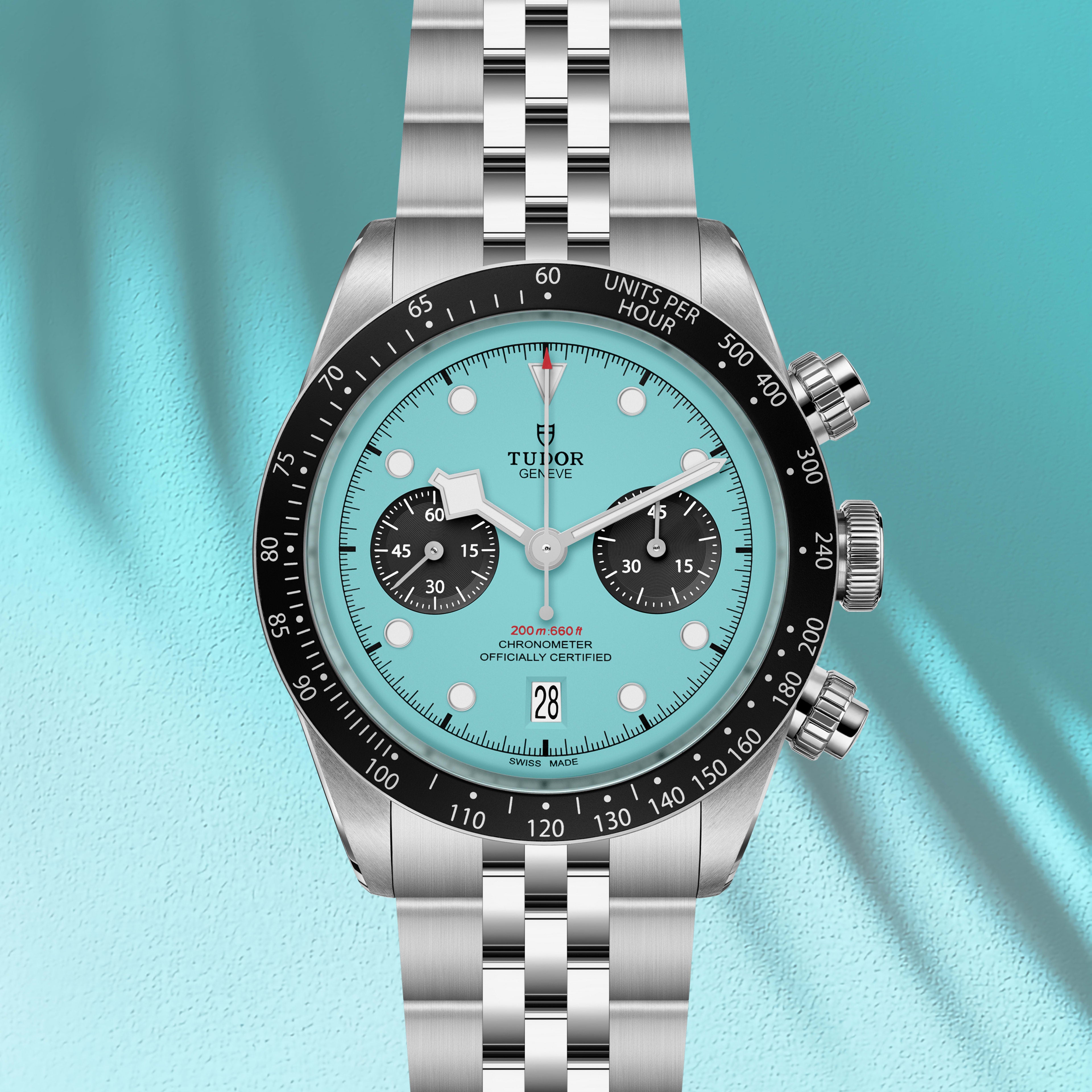 Tudor Black Bay Chrono 41mm, Special Edition, Flamingo Blue, Turquoise ...